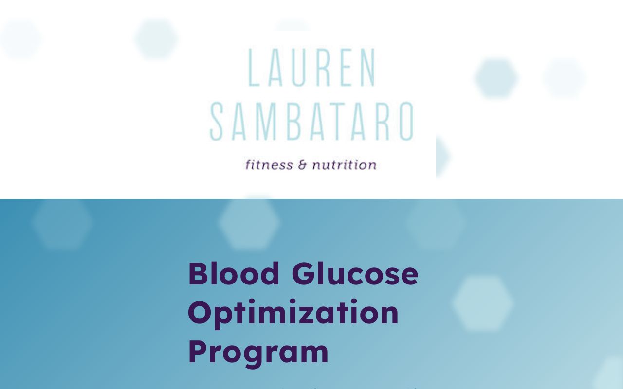 Blood Glucose Optimization Program